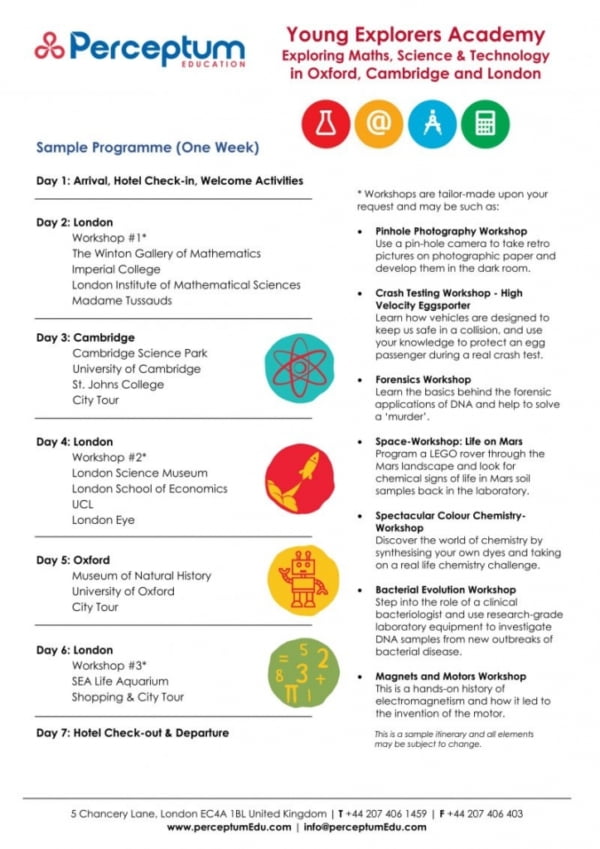 Young Explorers Academy - Perceptum London